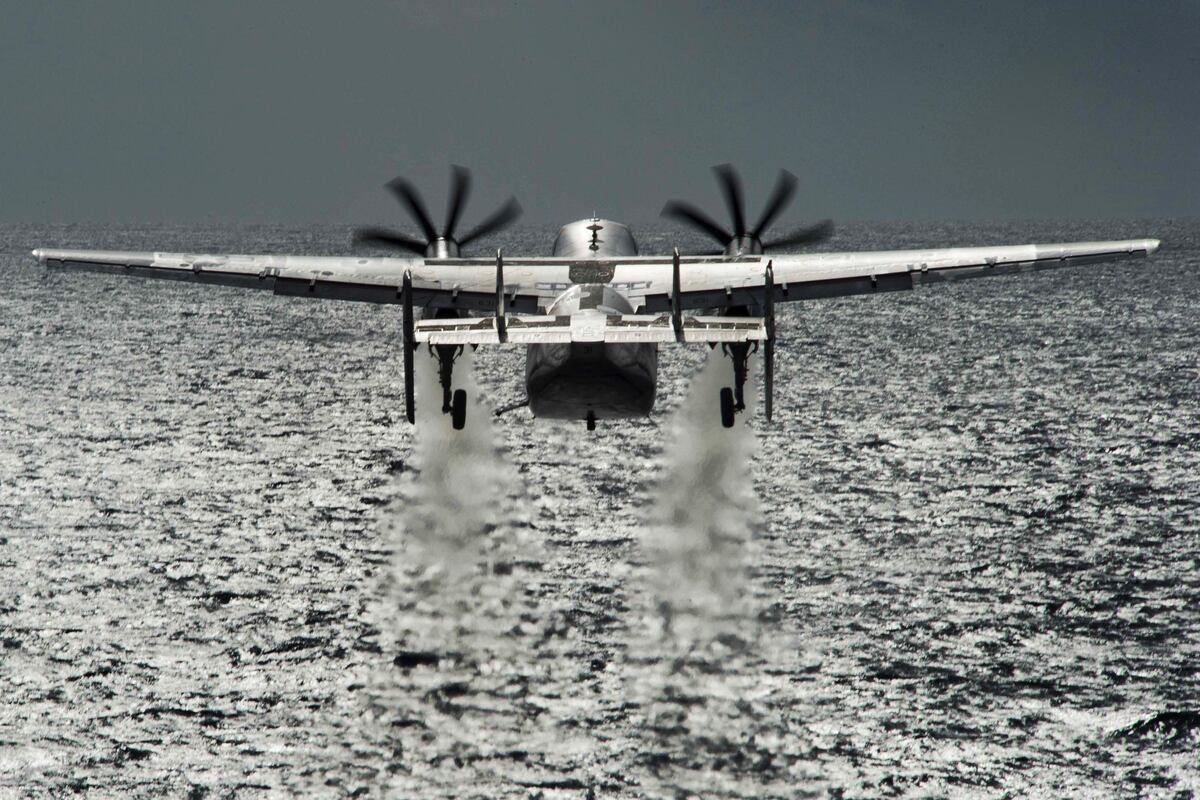 Three people remain missing after Navy COD plane crashes in Pacific