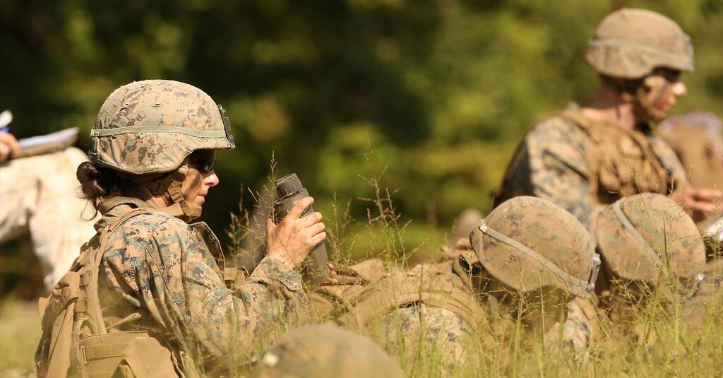 Marines’ elite Silent Drill Platoon gets its first female commander