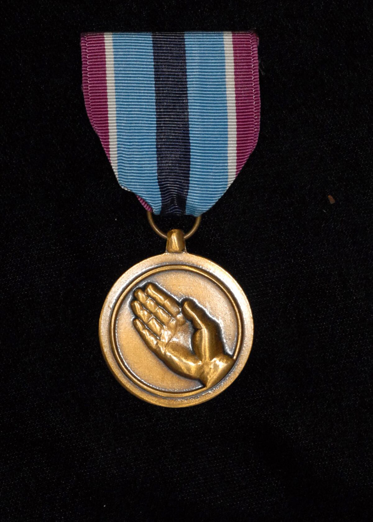 Marines earn medal for typhoon relief in the Philippines