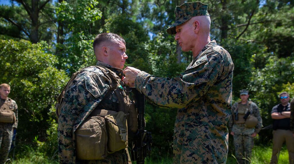 4-foot-7-inch Marine says peers in boot camp ‘kind of looked up to’ him