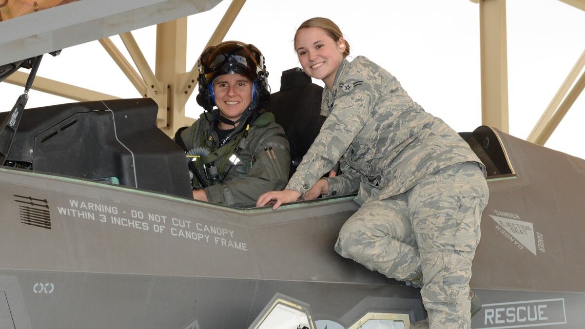 Meet the first female test pilot to fly the F-35