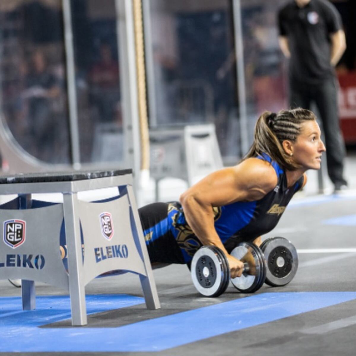 Two Marines competing with National Pro Grid League