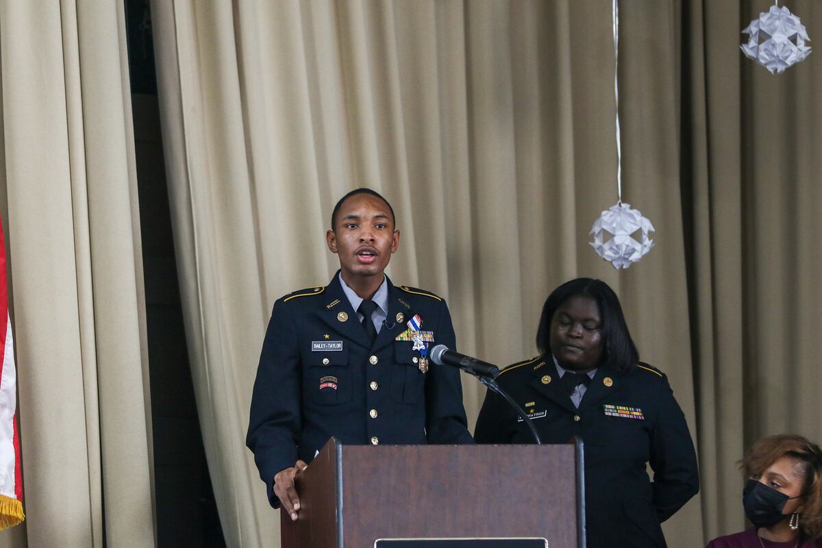 Army JROTC cadet saves life in shooting, receives Medal of Heroism