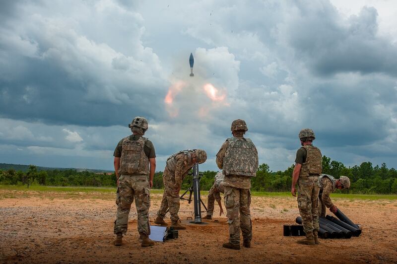 This team won the Army’s first-ever Best Mortar Competition
