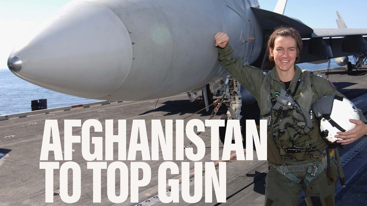 What Top Gun’s first female pilot graduate wants the next generation to ...