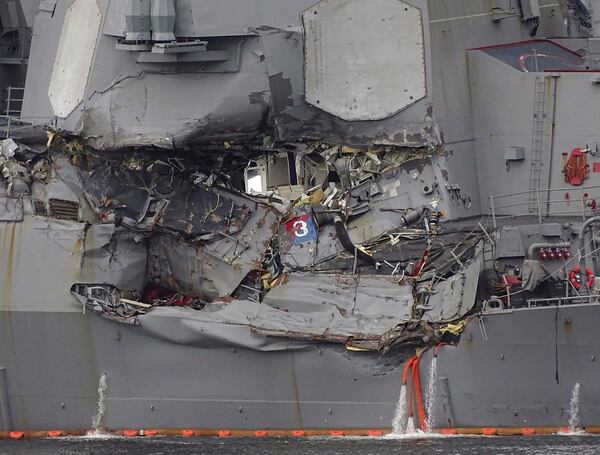 Uss Fitzgerald And Mv Acx Crystal Collision Military