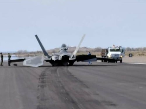 Eglin F-22 crashes; pilot safely ejects