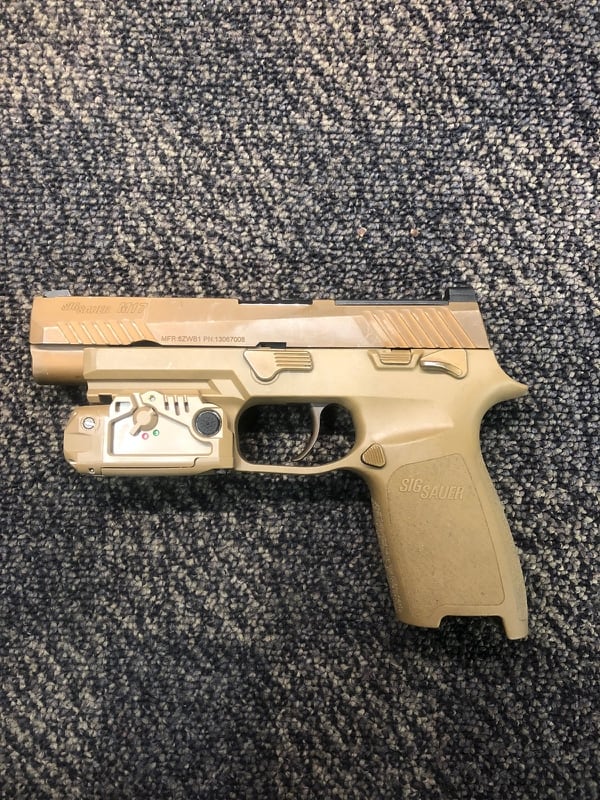 Here’s a sneak peek at a laser/light combo for the Army’s newest pistol