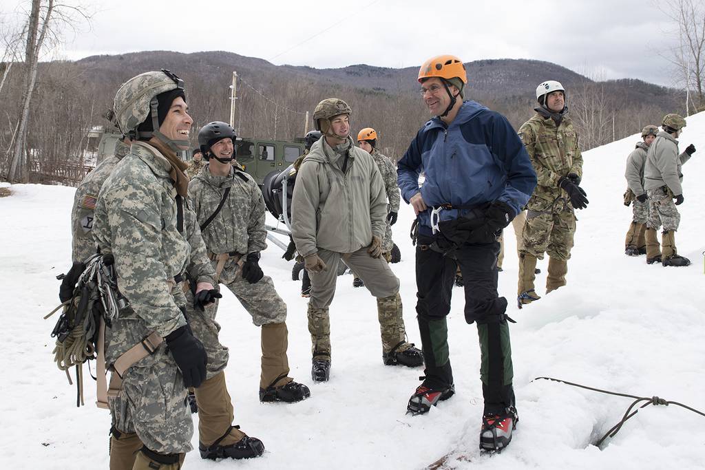 US Army secretary tours Mountain Warfare School