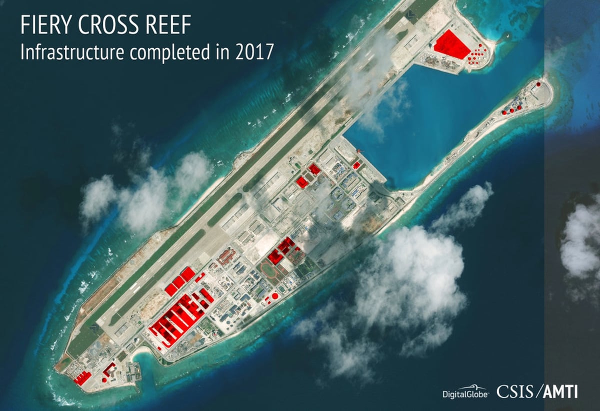 As tensions ease, China keeps building on disputed islands