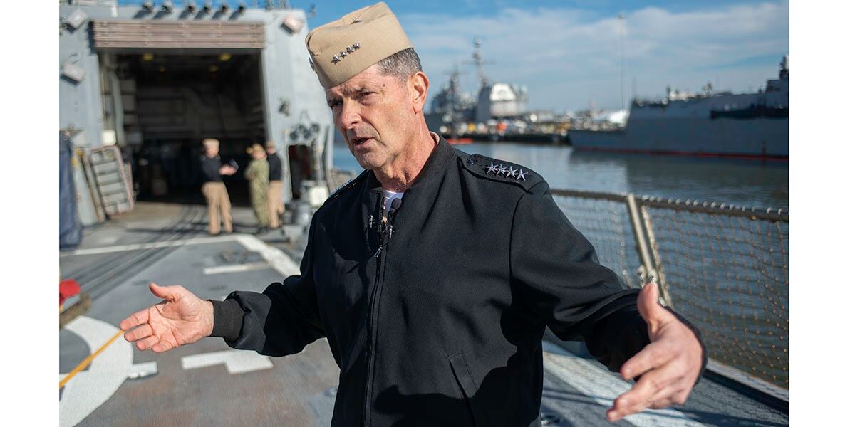 VCNO on the go: Moran stops in Norfolk to eye surface warfare reforms