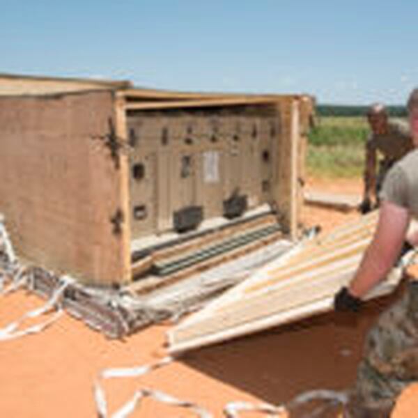 Army engineers run airdrop tests of upgraded Airfield Damage Repair kit