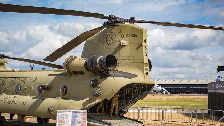 13 pics of military aircraft and missiles on the tarmac at Farnborough